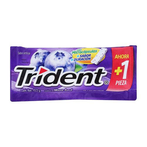 Chicle Adams Trident Xtracare Menta 1 Pieza | Goma de Mascar | Adams ...